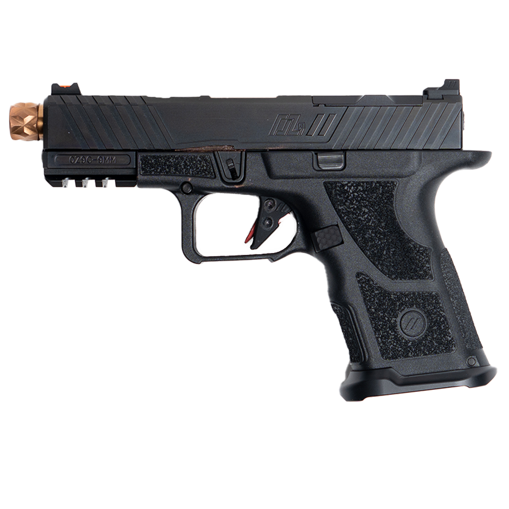 ZEV OZ9C COMPACT 9MM BLACK - BRONZE THREADED | Espineli Defense