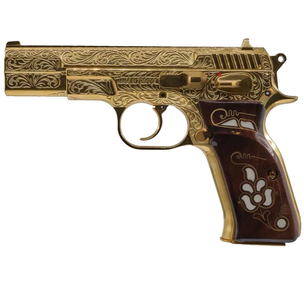 SARSILMAZ KILINC 2000 LIGHT 24K GOLD PLATED WITH CUSTOMIZED ENGRAVED ...